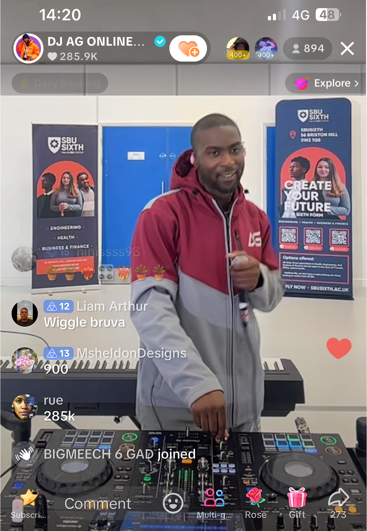 DJ AG hosts SBU6 Talent Show - South Bank University Sixth Form